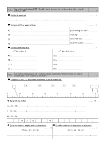 Mathématiques CE1 ♦ Évaluations de l'année 2010-2011 ~ Cartable d'une ...