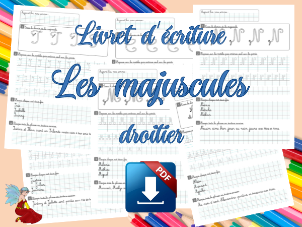 Écriture CE1 ♦ Fichier de graphisme - révision des majuscules ...