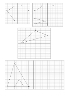 Géométrie CE2 ♦ La symétrie ~ Cartable d'une maitresse