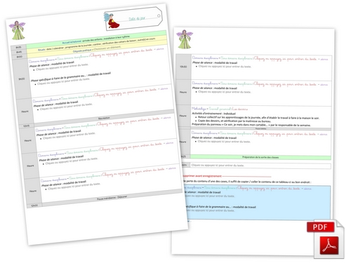 Cahier journal ♦ Modèle journalier cycle 2, version 2017-2018 ...