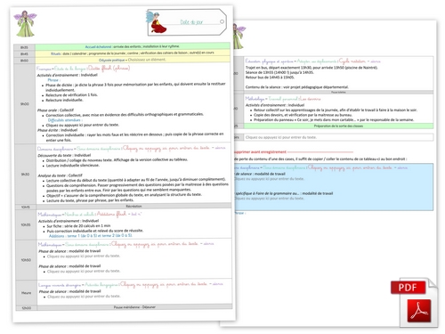 Cahier journal ♦ Modèle journalier cycle 2, version 2017-2018 ...